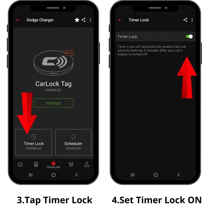 Use Power Features - Timer Lock - CarLock