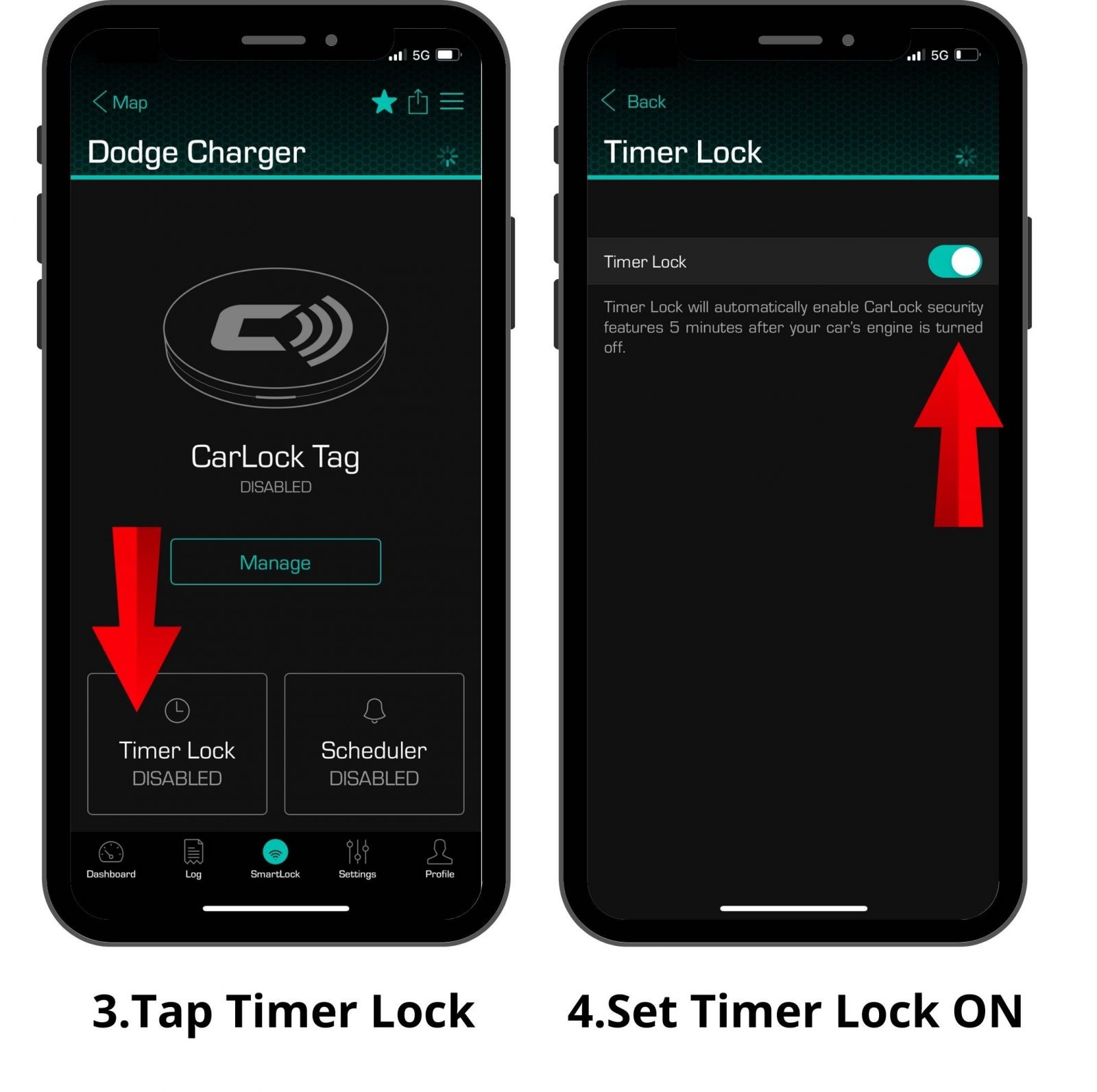 Use Power Features - Timer Lock - CarLock