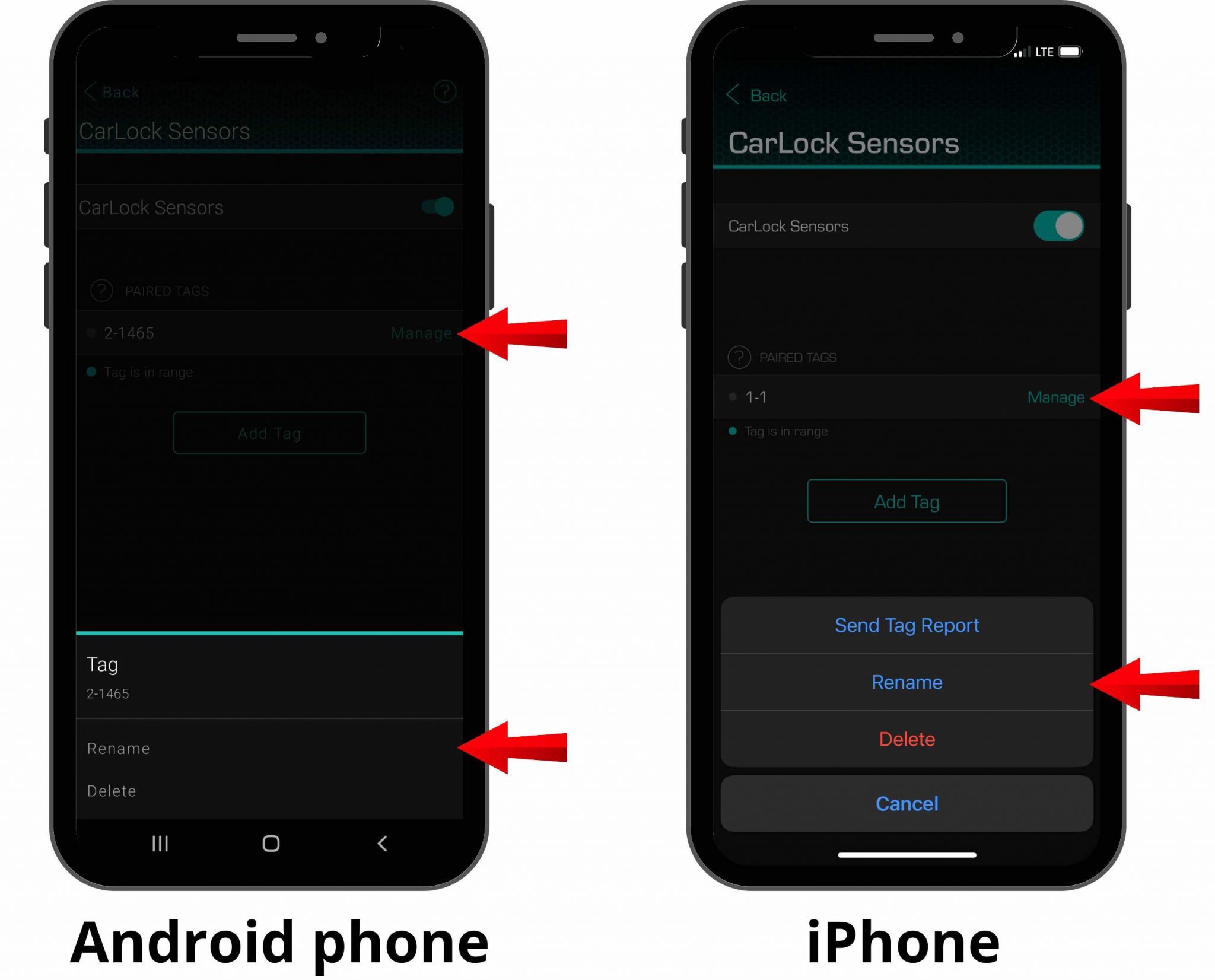 How to pair CarLock Tag 1.0 with your iPhone or Android phone - CarLock